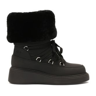 Kazar Schwarze Schneestiefel mit Schafswolle - - Shoes - Damen - Schwarzk - 37 EU