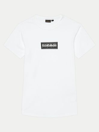 Napapijri T-Shirt S-Chamois NP0A4HYL D Weiß Regular Fit