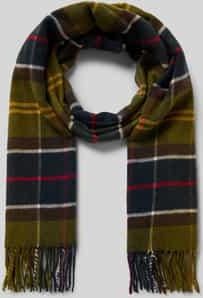 Barbour Schal mit Fransenabschluss Modell Yaxley