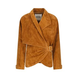 Darkpark Cindy Suede Contour Jacket - - Jackets - Damen - Braun - S