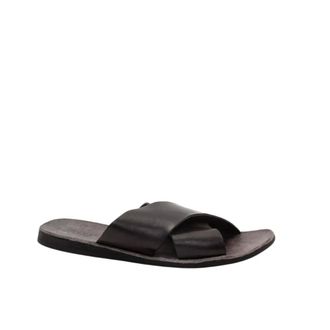 Brador Sandales plates en cuir de veau - Homme - Chaussures - Brun - Taille: 42 EU