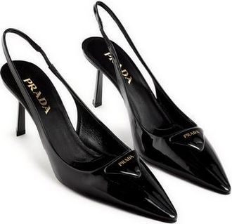 Prada Escarpins en cuir verni
