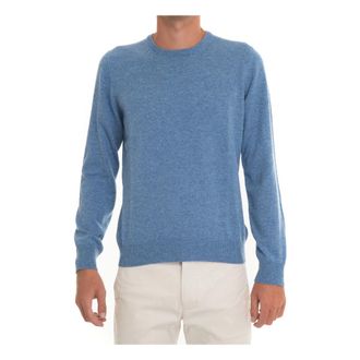 Gran Sasso Homme, Pulls, Bleu, Taille: 4XL Pull slim fit en mélange cachemire
