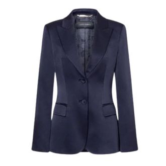 Alberta Ferretti Slim Fit Einreiher-Jacke - - Jackets - Damen - Blau - M