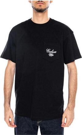 Carhartt Work in Progress Homme, Tops, Noir, Taille: L S/S Longhand Pocket T-Shirt