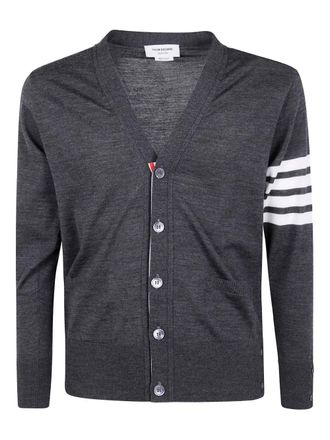 Thom Browne cardigan rayé - Gris