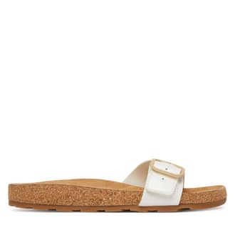 Tommy Hilfiger Pantoletten Tommy Hilfiger Cork Footbed Slip-On FW0FW09344 Wei&szlig;