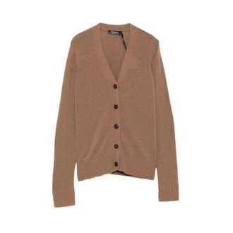 Max Mara Apollo Cardigan en Laine - Femme - Pulls - Brun - Taille: 40 FR