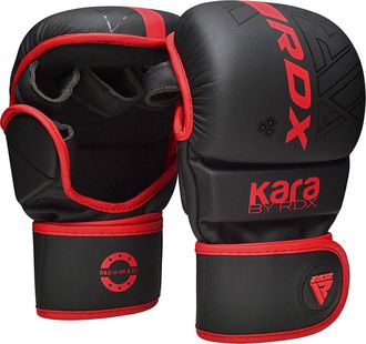 RDX Sports MMA Handschuhe für Kampfsport Grappling Training, Maya Hide Leder Kara Sparring Handschuhe, Punchinghandschuhe für Muay Thai, Kickboxen, Freefight, Bo