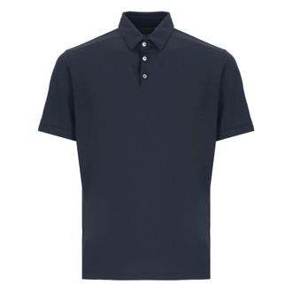 Zanone Homme, Tops, Bleu, Taille: XL Polo Chemises