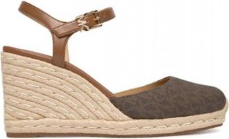 Michael Kors Femme, Chaussures, Brun, Taille: 36 EU Kenzie Espadrille Wedge