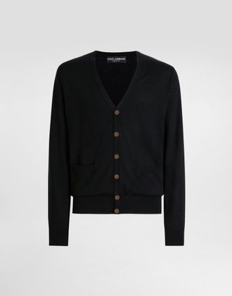 Dolce & Gabbana Cashmere Cardigan - Mann Strickwaren Schwarz 60