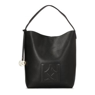 Kazar Leder-Schultertasche mit ger&auml;umigem Innenraum - - Bags - Damen - Schwarzk - ONE SIZE