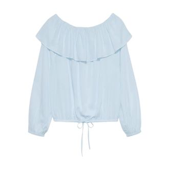 Alchemist Femme, Blouses et Chemises, Bleu, Taille: 36 FR Top Pomme