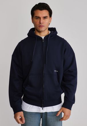 Siksilk Herren Blau Graphic Full-Zip-Hoodie XXL