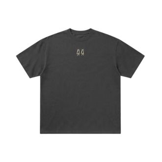 44 Label Group T-Shirt mit Logo-Print und Rundhalsausschnitt - - Tops - Damen - Schwarzk - S