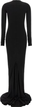 Rick Owens Cotton Jersey Maxi Dress - Black