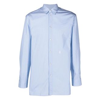 Jil Sander Klassisches Gestreiftes Baumwollhemd - - Shirts - Herren - Blau - L