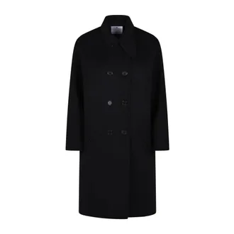 Courr&egrave;ges Damen, M&auml;ntel, Schwarzk, SGr&ouml;&szlig;e