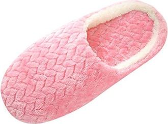 Generic Pantoufles dint&eacute;rieur pour couple de fleurs - Pantoufles d&eacute;contract&eacute;es pour femme - Sandales en cuir, rose, 40.5 EU