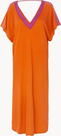 Kujten Robe soie-cachemire col V oversize - Robe Celaya