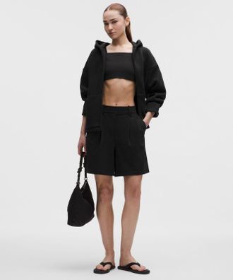 lululemon Short Daydrift &agrave; pinces taille haute pour Femmes - 18 cm - Taille 2XS