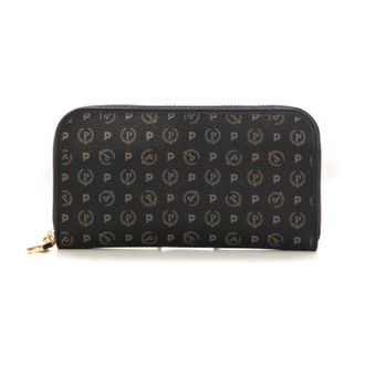 Pollini Logo Rei&szlig;verschlussbrieftasche mit Kartenf&auml;chern - - Accessories - Damen - Schwarzk - ONE SIZE