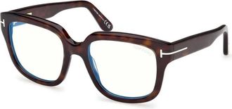 Tom Ford Femme, Accessoires, Brun, Taille: 54 MM Square Optical Frame