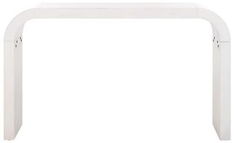 Safavieh Gebogenes Holz Konsolentisch, Wei&szlig;, 30 x 132 x 78