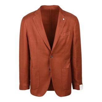 L.B.M. 1911 L.b.m. 1911, Homme, Vestes, Orange, Taille: XL Blazer Sfiancato