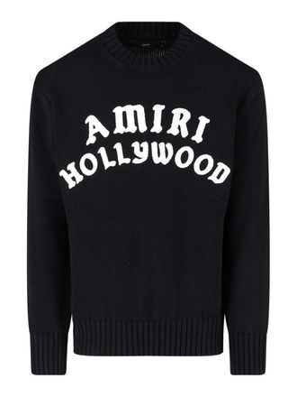 Amiri Pull Col Bateau - Noir