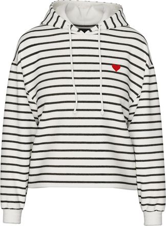 Pieces Pcchilli Ls Hoodie Stripes Emb Noos Bc