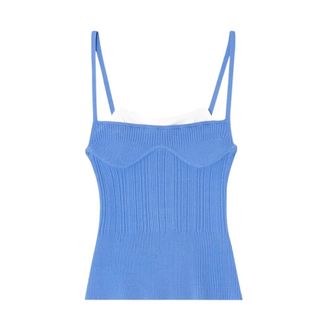 Diesel Femme, Tops, Bleu, Taille: 40 FR Hauts sans manches