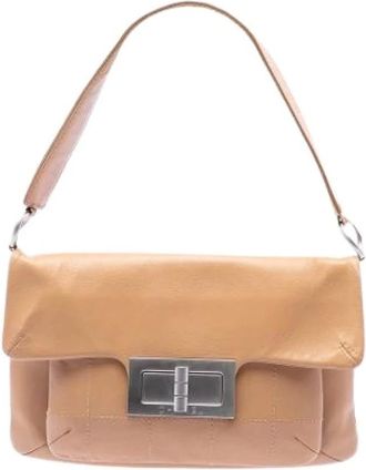 Chanel Sac bandouli&egrave;re vintage doccasion - Femme - Pre-owned - Brun - Taille: ONE Size