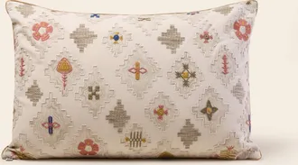 Madura Housse De Coussin Gennaro Naturel et multicolore - MULTICOLORE