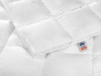 Irisette Daunendecke Nora extra warme Winterdecke mit Bezug aus 100% Baumwolle, Füllung aus 100% Daunen der Klasse I, 135 x 200 cm, Öko-Tex Zertifiziert, produ