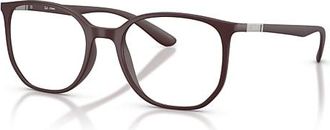 Ray-Ban Elliot Optics Liteforce Sand Violett Fassung Klar Glas Polarisiert 50-19
