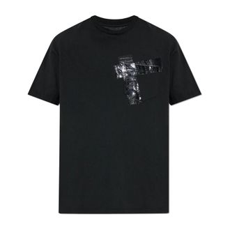 Maison Margiela Taped Pocket Jersey T-Shirt - - Tops - Herren - Schwarzk - L