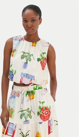 Seafolly Bluse La Boca 55646-TO &Eacute;cru Regular Fit