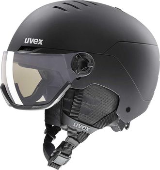 Uvex Wanted Visor Pro Variomatic Skihelm (Größe: 58-61 cm, 10 Black matt)
