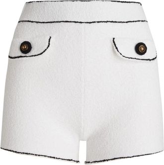 Moschino Femme, Shorts, Blanc, Taille: 34 FR Contrast Edge Shorts