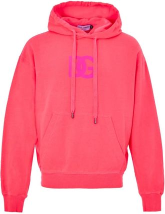 Dolce & Gabbana Homme, Sweatshirts et sweats à capuche, Rose, Taille: XL Hooded SweaT-shirt