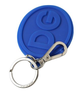 Dolce & Gabbana Logo-Embossed Rubber Key Case - Blue