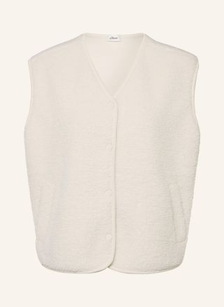 s.Oliver S.Oliver Teddyfell-Weste weiss