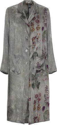 Avant Toi Femme, Manteaux, Gris, Taille: 36 FR Manteau &agrave; Imprim&eacute; Floral