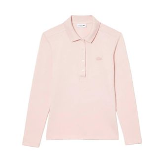 Lacoste L.12.D Stretch Mini Piqu&eacute; Polo - - Tops - Damen - Rosa - S