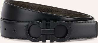 Ferragamo Ferragamo Lederg&uuml;rtel Zum Wenden schwarz