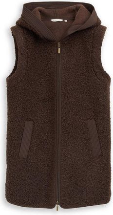 Tom Tailor Sweatjacke Strick & Sweatshirts Longstyle Teddy Weste