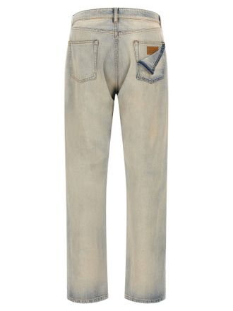 Maison Margiela Numeric Signature Deconstructed Jeans - Blue