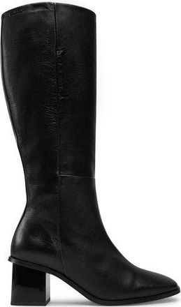 Calvin Klein Stiefel Heel Knee Boot 50 W/Ml Lth HW0HW02321 Schwarz